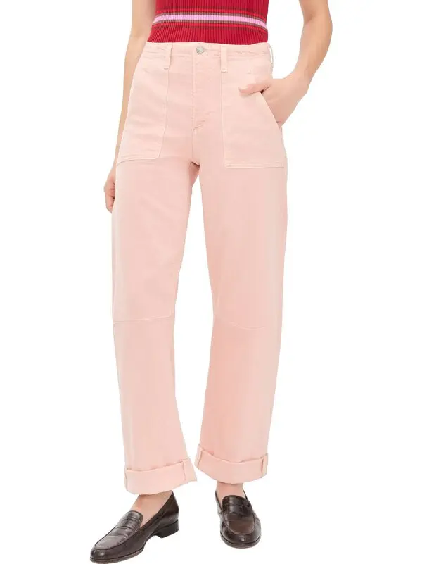 LE JEAN Utility Soft Double Cuff Jeans - Peachy