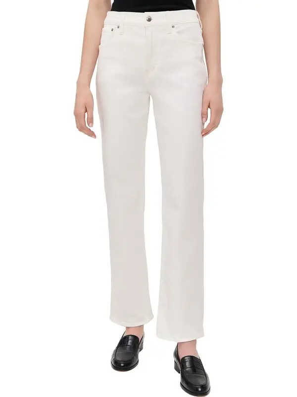 Madewell The Dean Easy Straight Jeans - Tile White