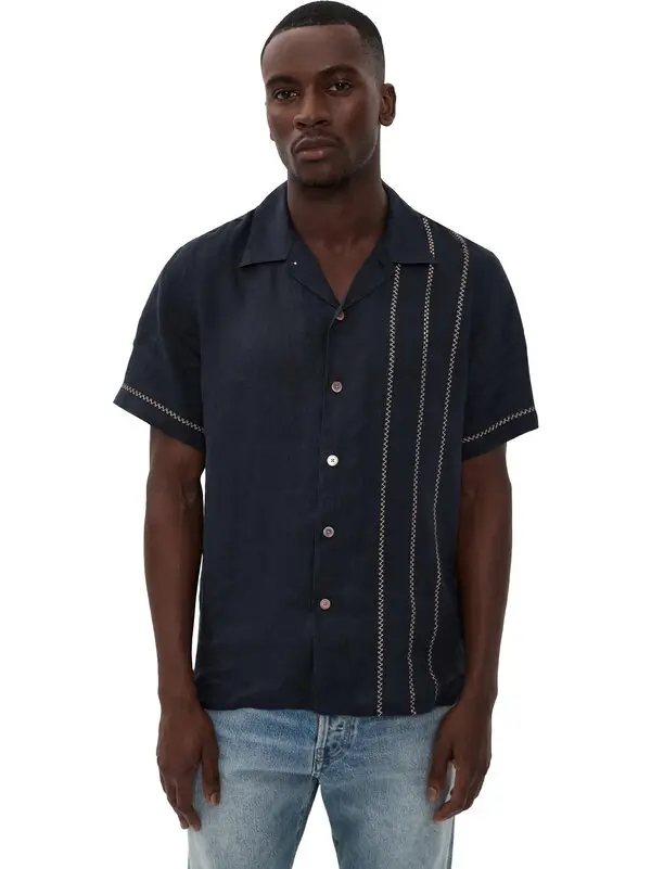 Paul Smith Short Sleeve Casual Fit Shirt - Very Dark Navy
