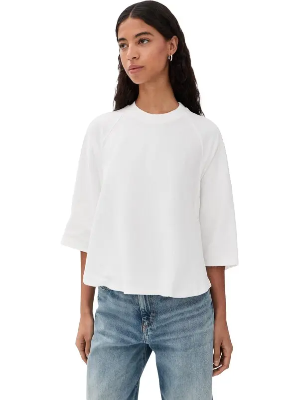 HALFBOY Crewneck T-shirt - Optic White