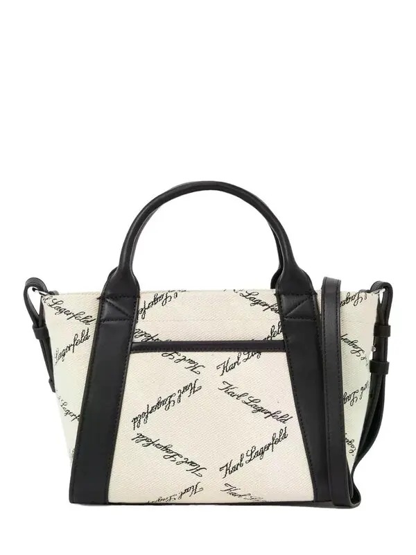 Karl Lagerfeld Small K/ville Tote Bag - Neutrals