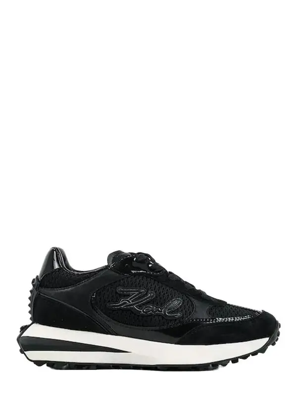 Karl Lagerfeld Zone Logo Sneakers - Black