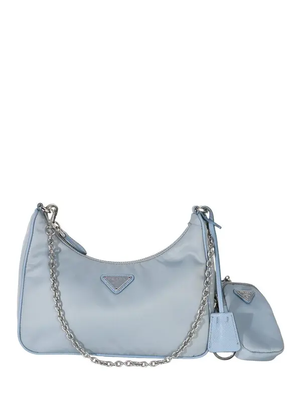 Prada Nylon And Saffiano Leather Re-edition 2005 - Blue