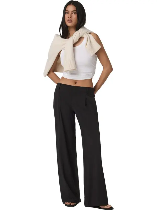 Vuori Villa Everyday Wide Leg Trouser - Black