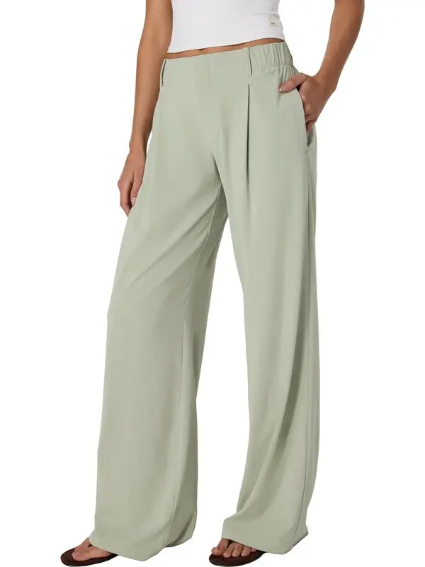 Vuori Villa Everyday Wide Leg Trouser - Sweet Pea