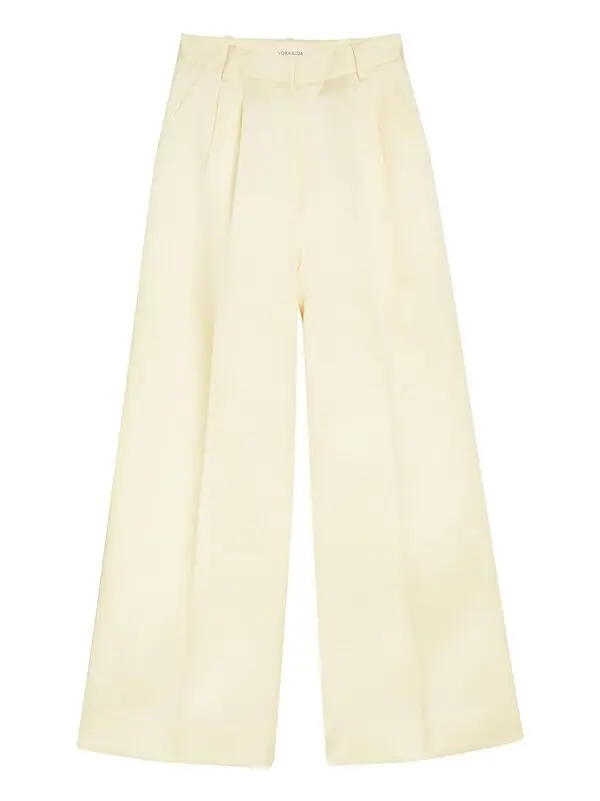 VORANIDA Wide-leg Woven Trousers - Beige
