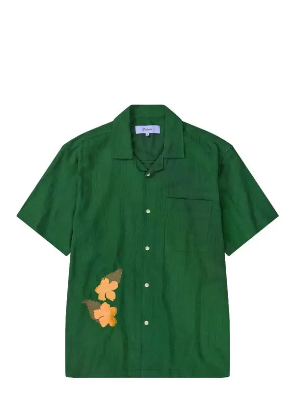 PALMES Floral Camp Collar Shirt - Green