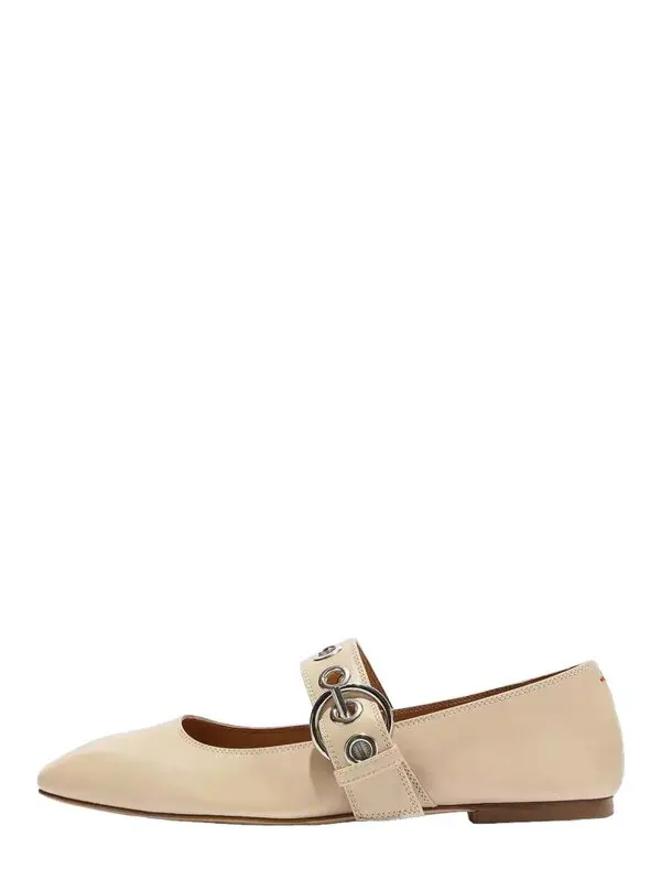 AeydĒ Buckle-strap Ballet Flats - Neutrals