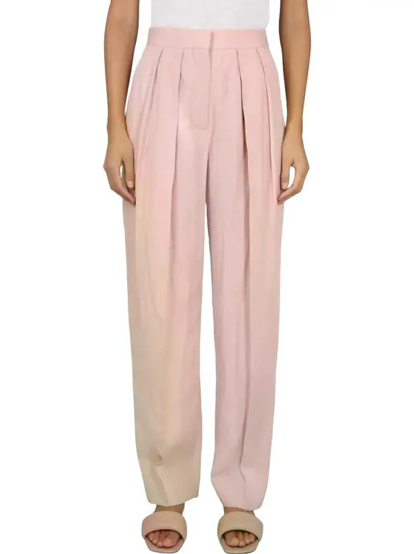 Stella McCartney High-waisted Pleated Trousers - Pink
