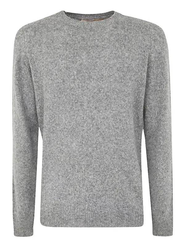 NUUR Long Sleeve Crew Neck Sweater - Grey