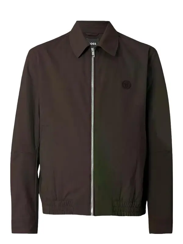 BOSS Zip-up Shirt Jacket - Brown