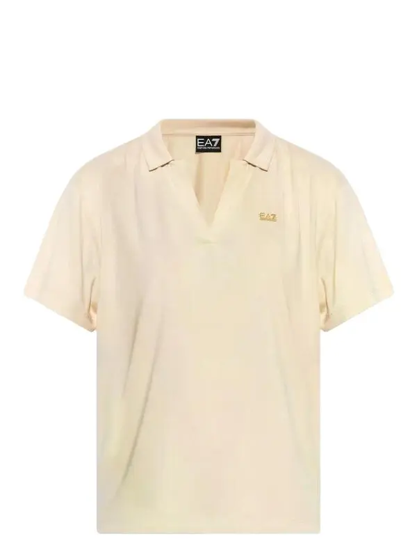 EA7 V-neck T-shirt - Neutrals