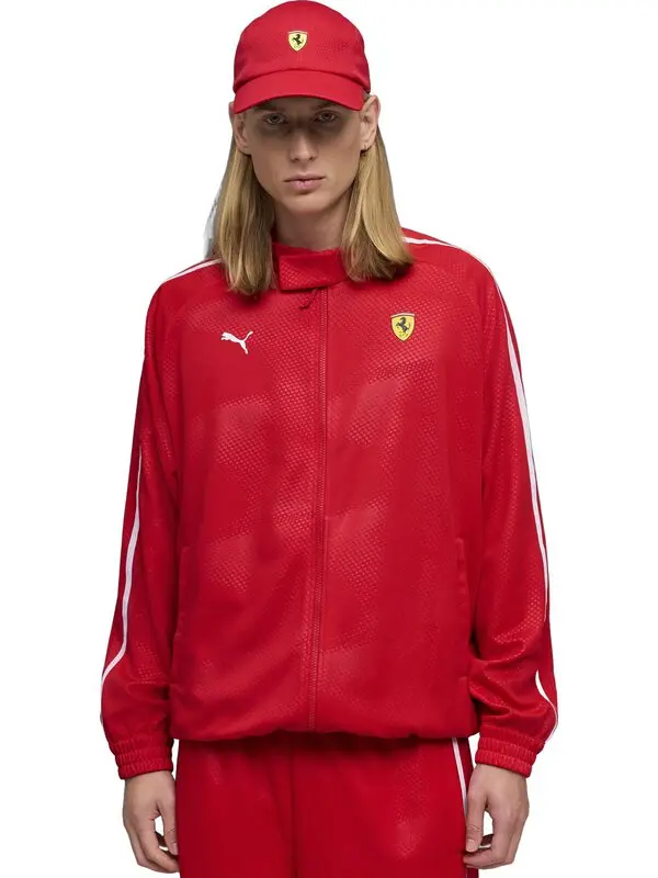 PUMA Scuderia Ferrari T7 Oversized Track Jacket - Red