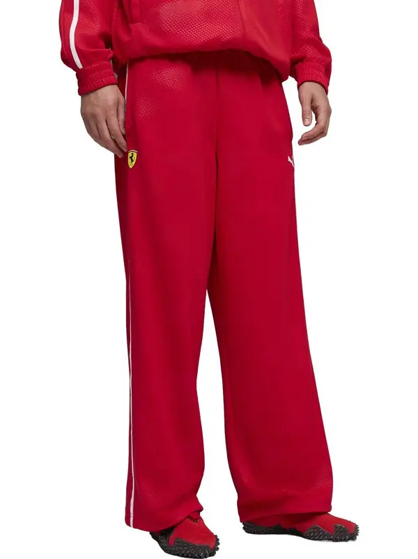 PUMA Scuderia Ferrari T7 Oversized Track Pants - Red