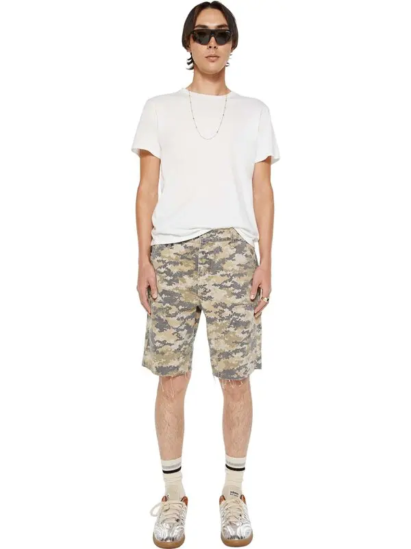 MOTHER The Bee's Knees Shorts Fray What Duck - Camo