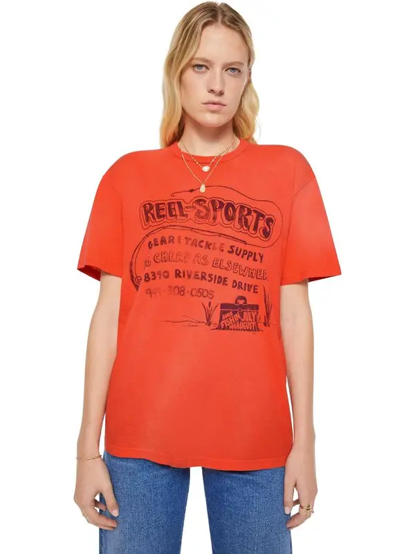 MOTHER The Lowdown Reel Sports T-shirt - Red