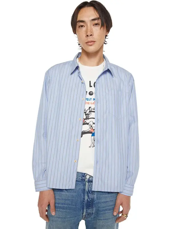 MOTHER The Back To Square One Pop Shirt - Blue