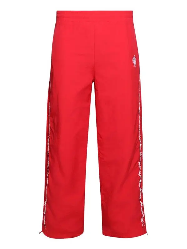 WARREN LOTAS Barbed Wire Track Pants - Red