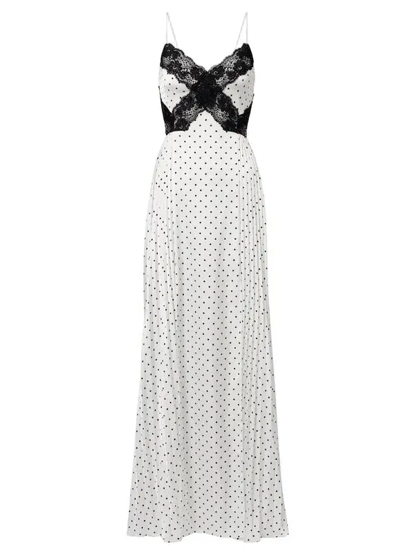 SELF-PORTRAIT Embellished Maxi Dress - White