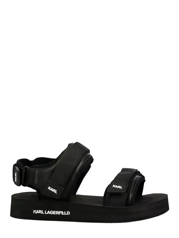 Karl Lagerfeld Atlantik Strap Platform Sandals - Black