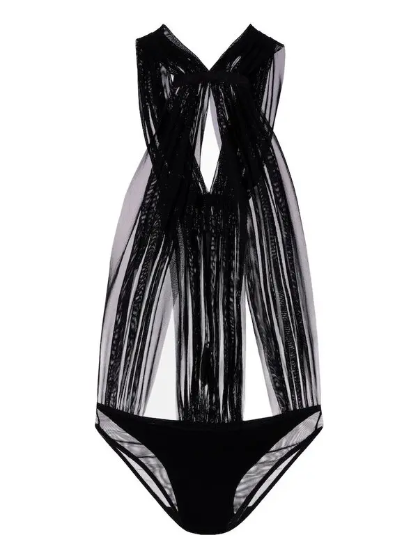 Rick Owens Miami Gauze Jersey Bodysuit - Black
