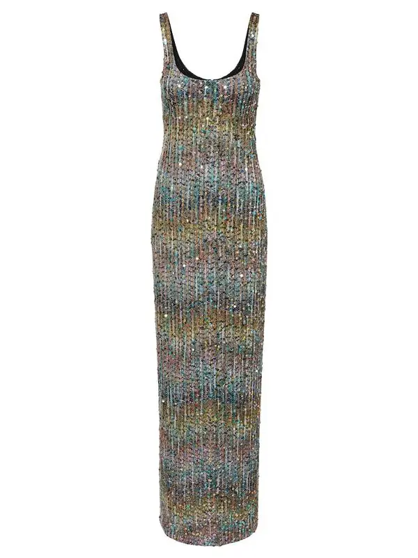 Missoni Sequined Lamé Gown - Multicoloured