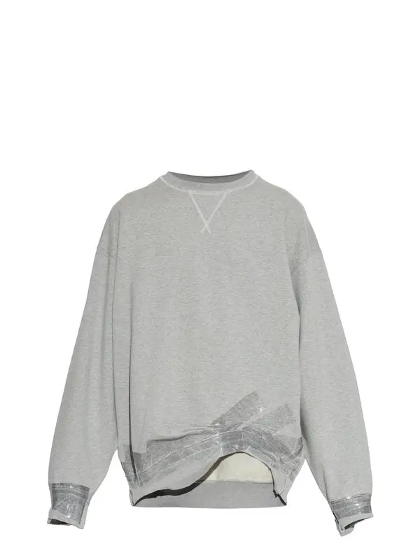 MAISON MARGIELA Asymmetrical-cut Sweatshirt - Grey