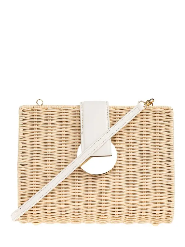 Rodo Shoulder Bag With Logo - Beige