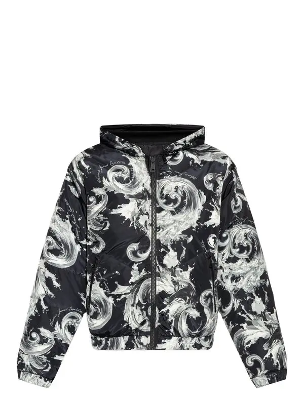 Versace Reversible Hooded Jacket - Black