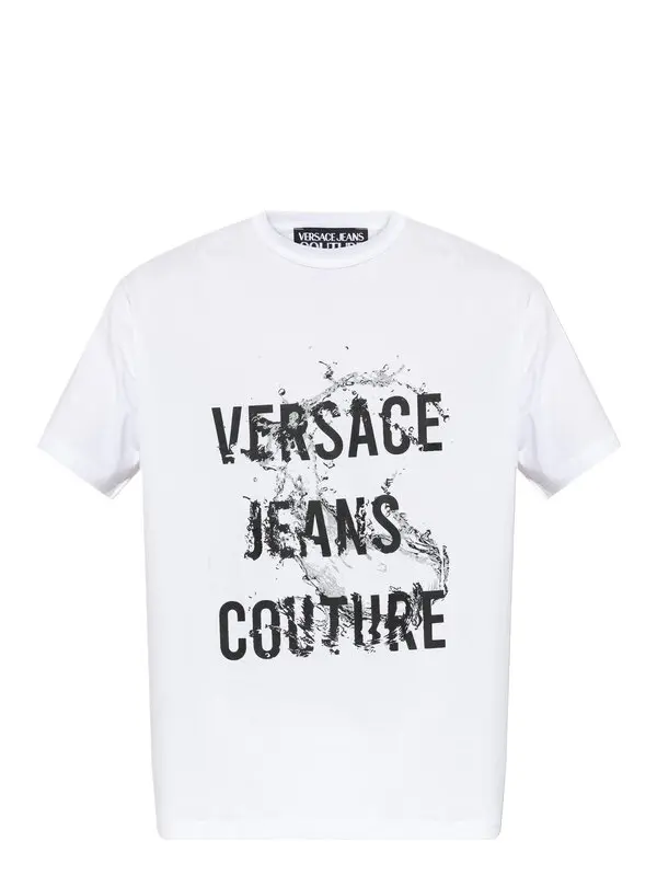 Versace T-shirt With Print - White