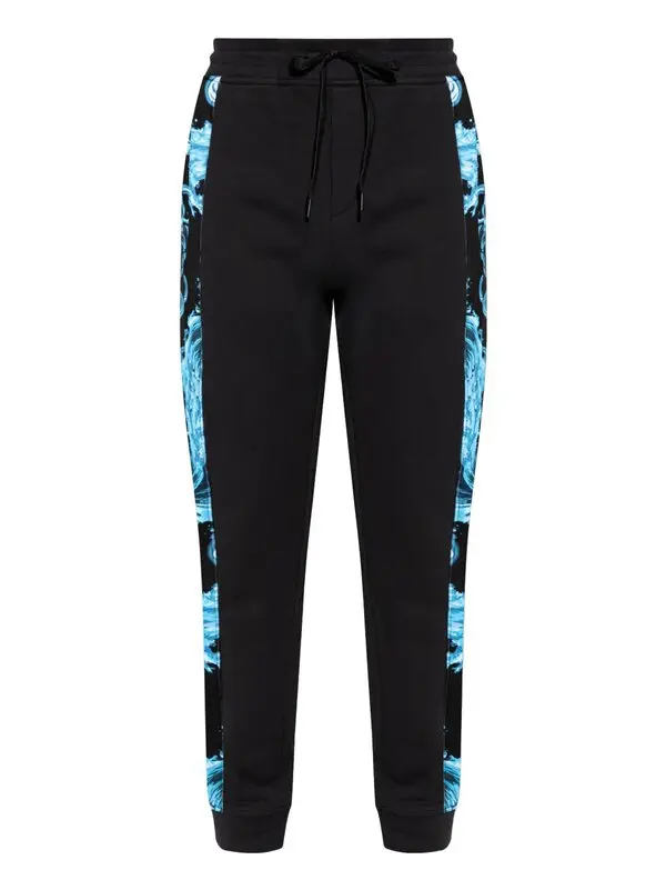 Versace Sweatpants With 'barocco' Print - Black
