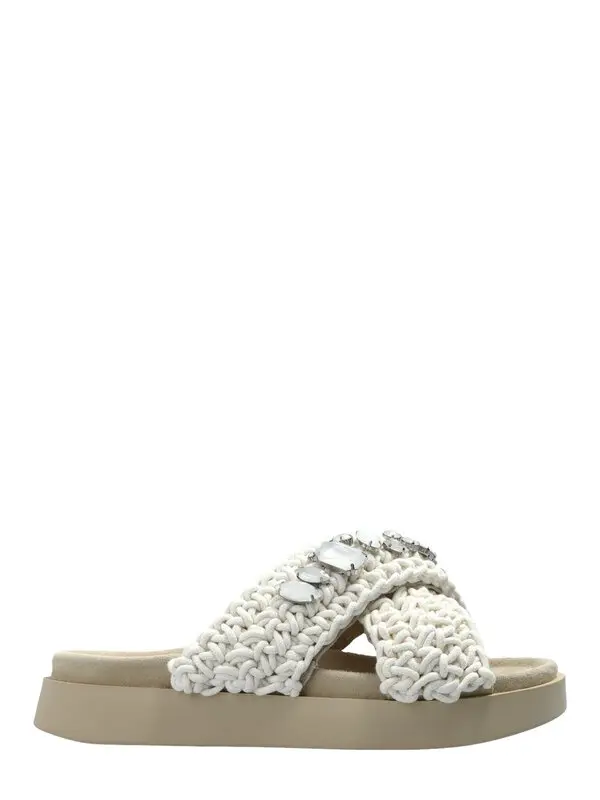 Inuikii Woven’ Slides - Cream