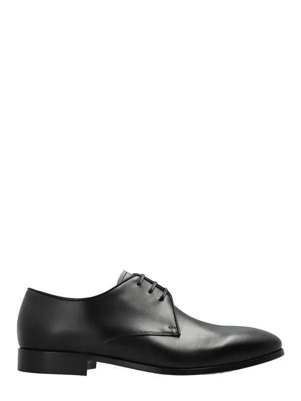 FABI Leather Derby Shoes - Black