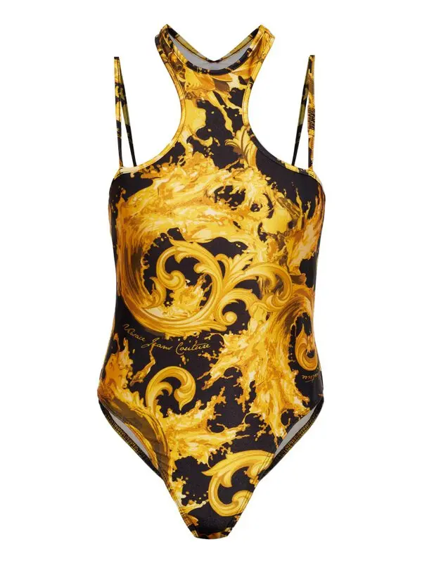 Versace Off-shoulder Bodysuit - Yellow