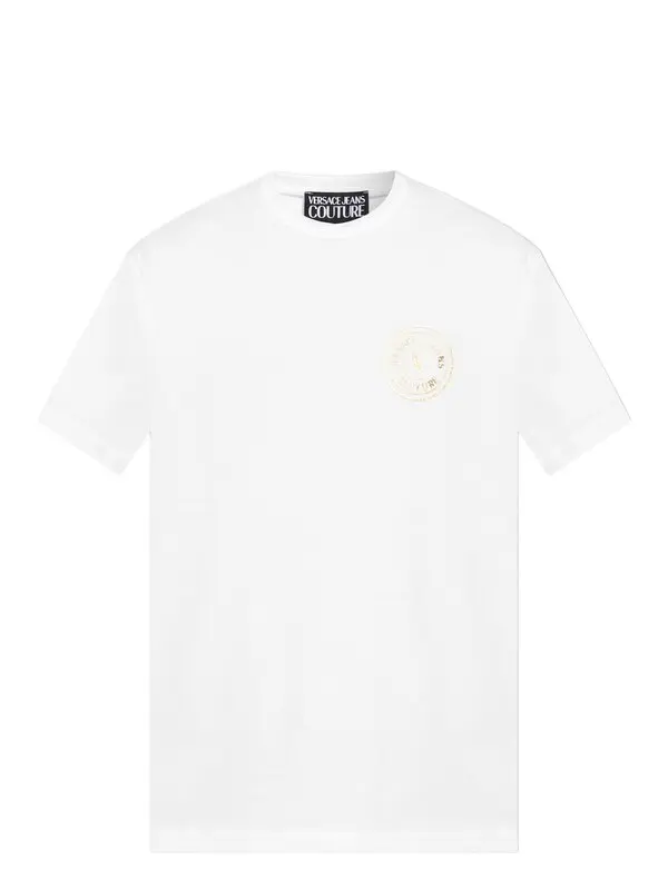 Versace T-shirt With Printed Logo - White