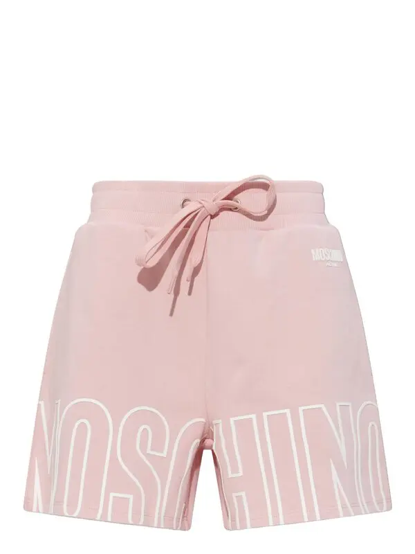 Moschino Logo Sweat Shorts - Pink