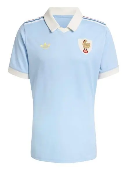 Adidas France Rugby 120y Jersey - Clear Sky Blue