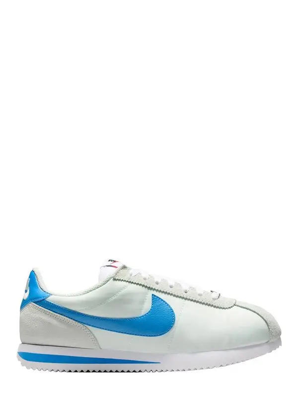 Nike Cortez Textile Sneakers - Barely Green/white/safety Orange