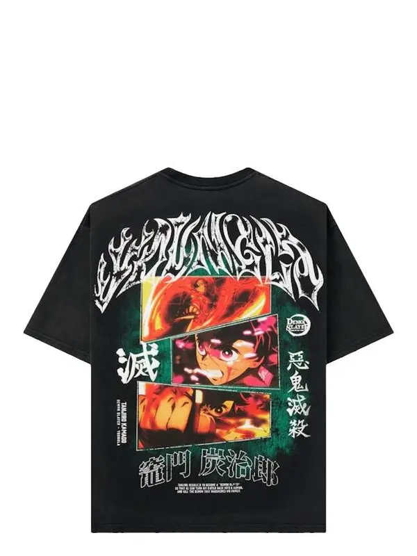 YOUNGLA X Demon Slayer: Kimetsu No Yaiba Anime Tee Shirt - Hinokami Kagura