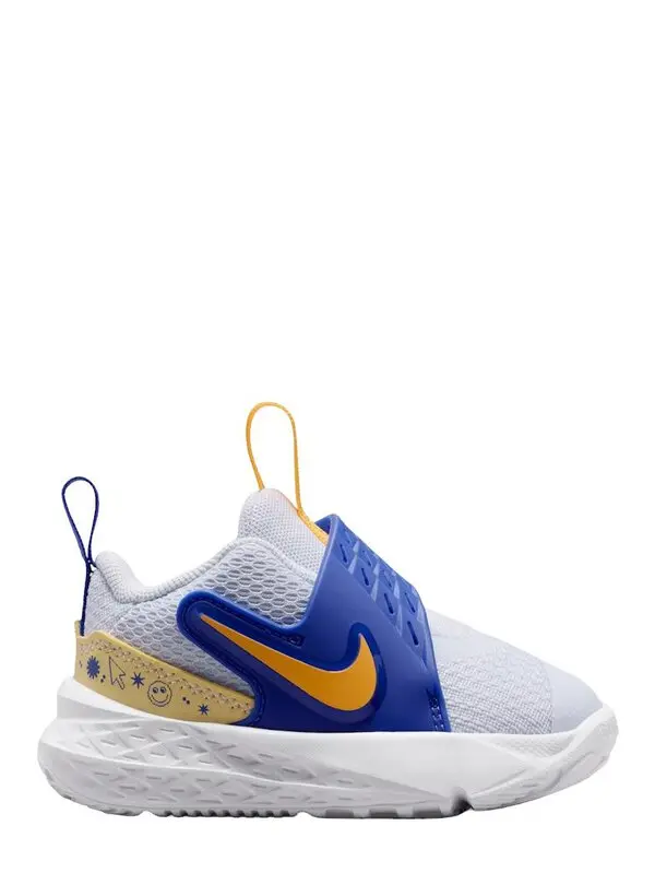 Nike Team Hustle D 12 Sneakers - Football Grey/lapis/soft Yellow