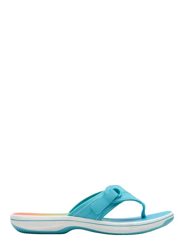 Clarks Breeze Reyna Thong Sandal - Turquoise Ombre