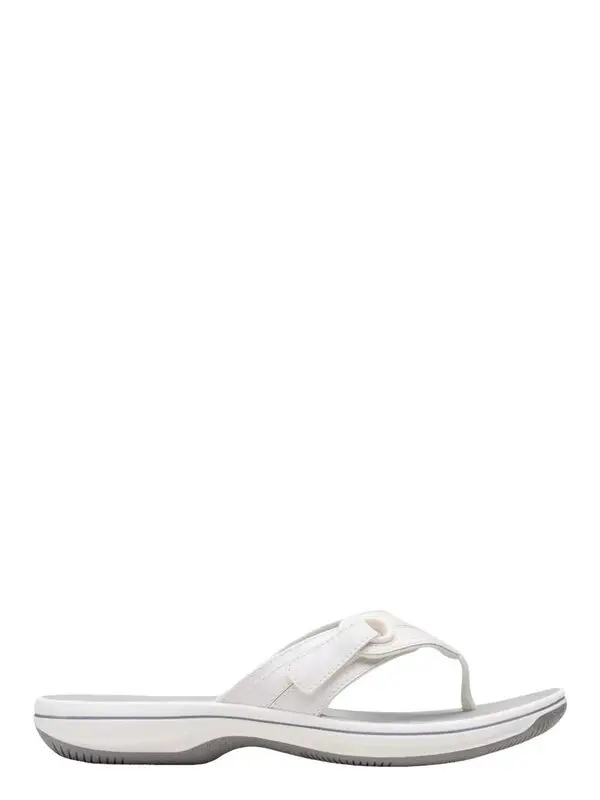 Clarks Breeze Reyna Thong Sandal - White