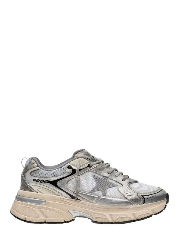 GOLDEN GOOSE Lightstar Sneakers - Gray/silver
