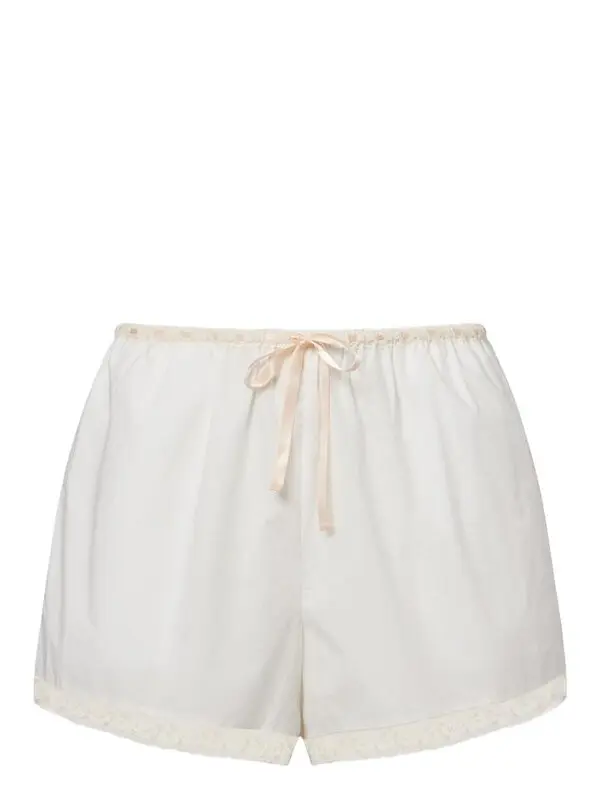 Posse Alma Cotton Shorts - White
