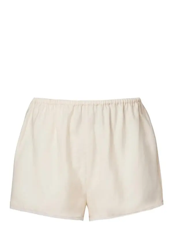 Posse Perla Lace-trimmed Shorts - White