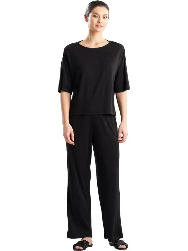 Natori Suki Wedge Top - Black