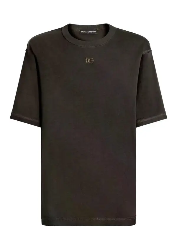 Dolce & Gabbana Logo T-shirt - Brown
