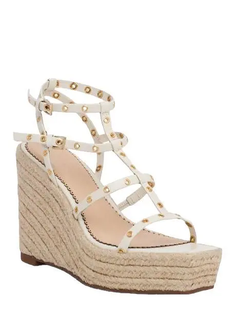 Cinq À Sept Norah Grommet Espadrille Wedge - Ivory