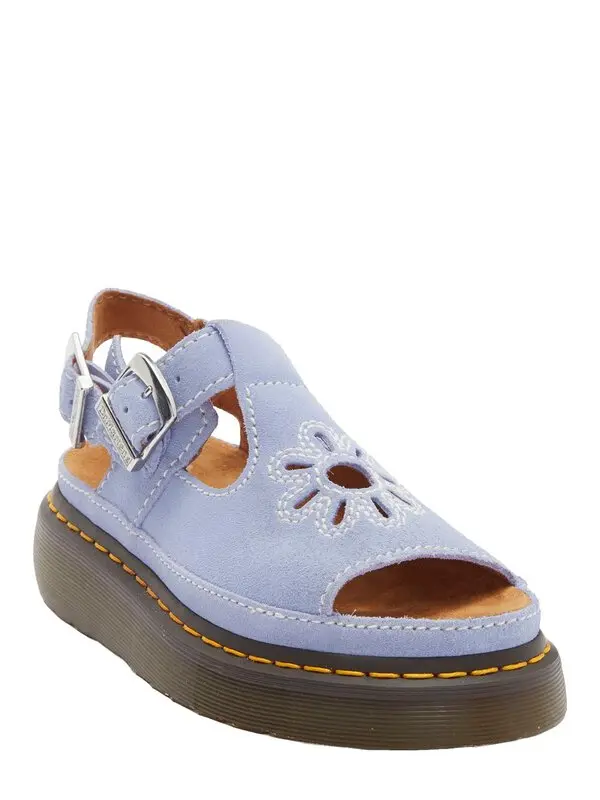 Dr. Martens Dunnet Flower Slingback Sandal - Cornflower Blue