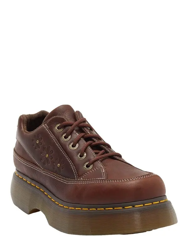 Dr. Martens Buzz 5i Flower Platform Oxford - Dark Brown